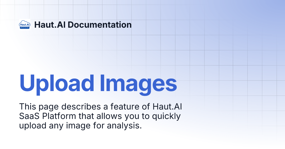 Upload Images | Haut.AI Documentation