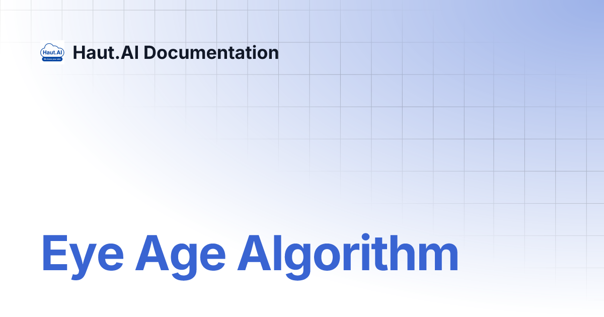 Eye Age Algorithm | Haut.AI
